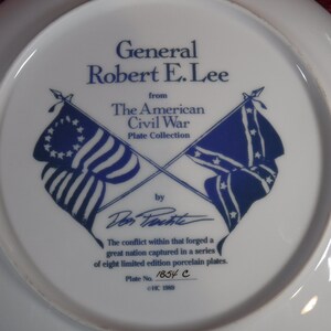The American Civil War Collectors Plate, General E. Lee, by Dan ...