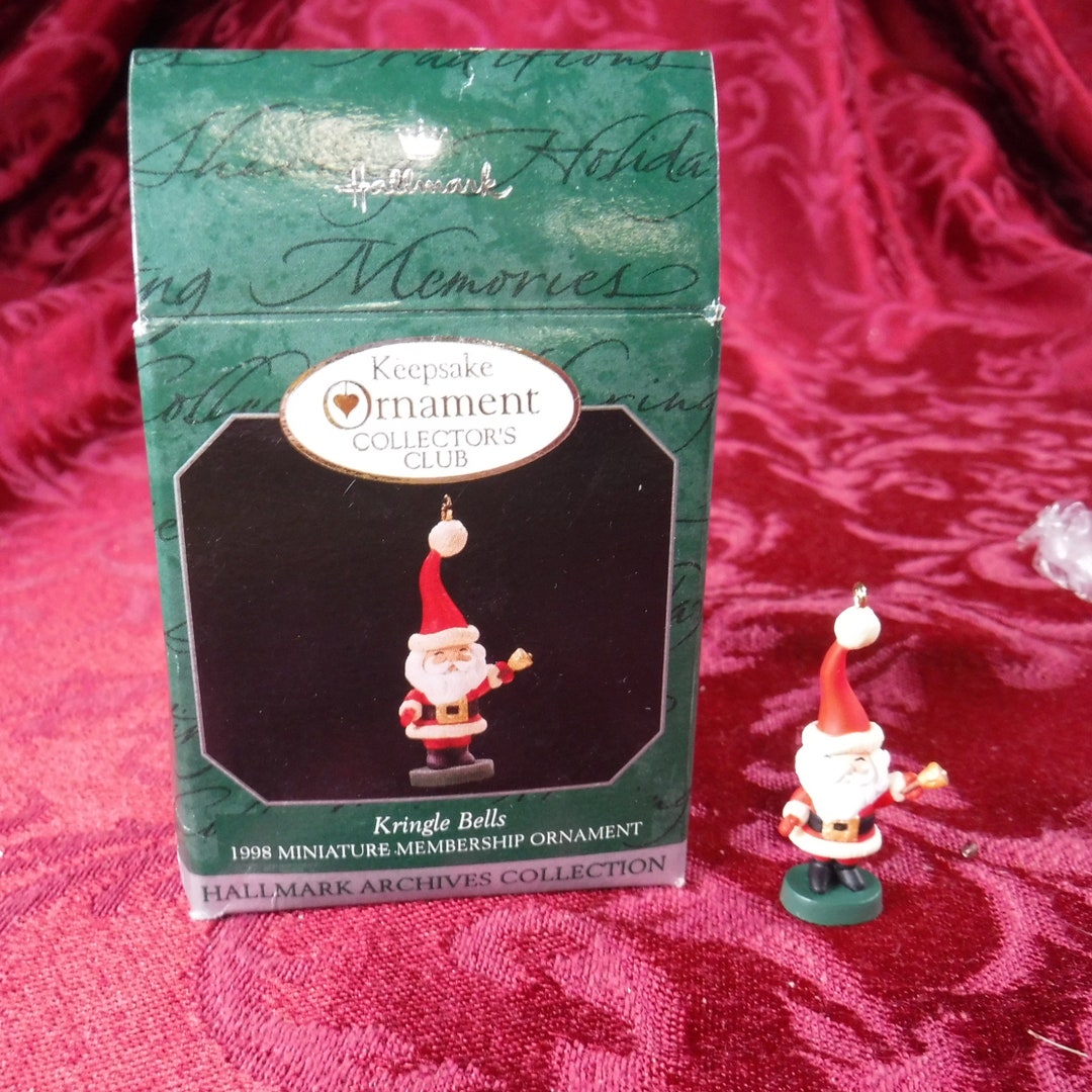 Hallmark 1998 Kringle Bells Mini Ornament With Box - Etsy