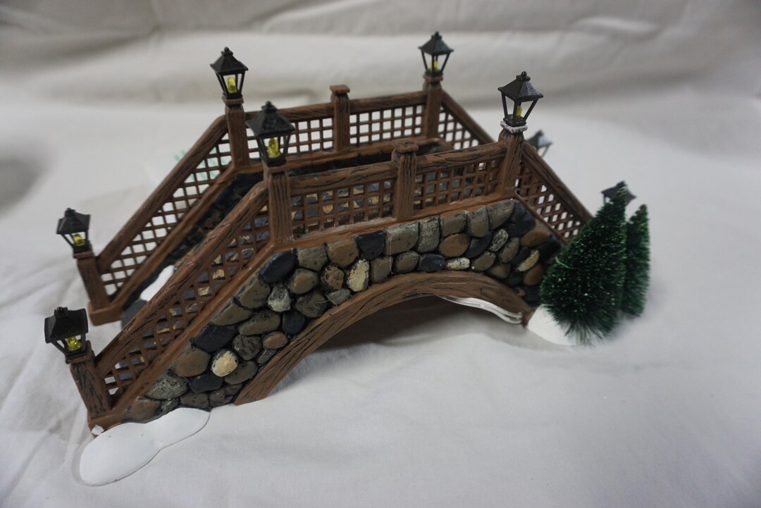 Vintage Dept 56 Fieldstone Foot Bridge - Etsy