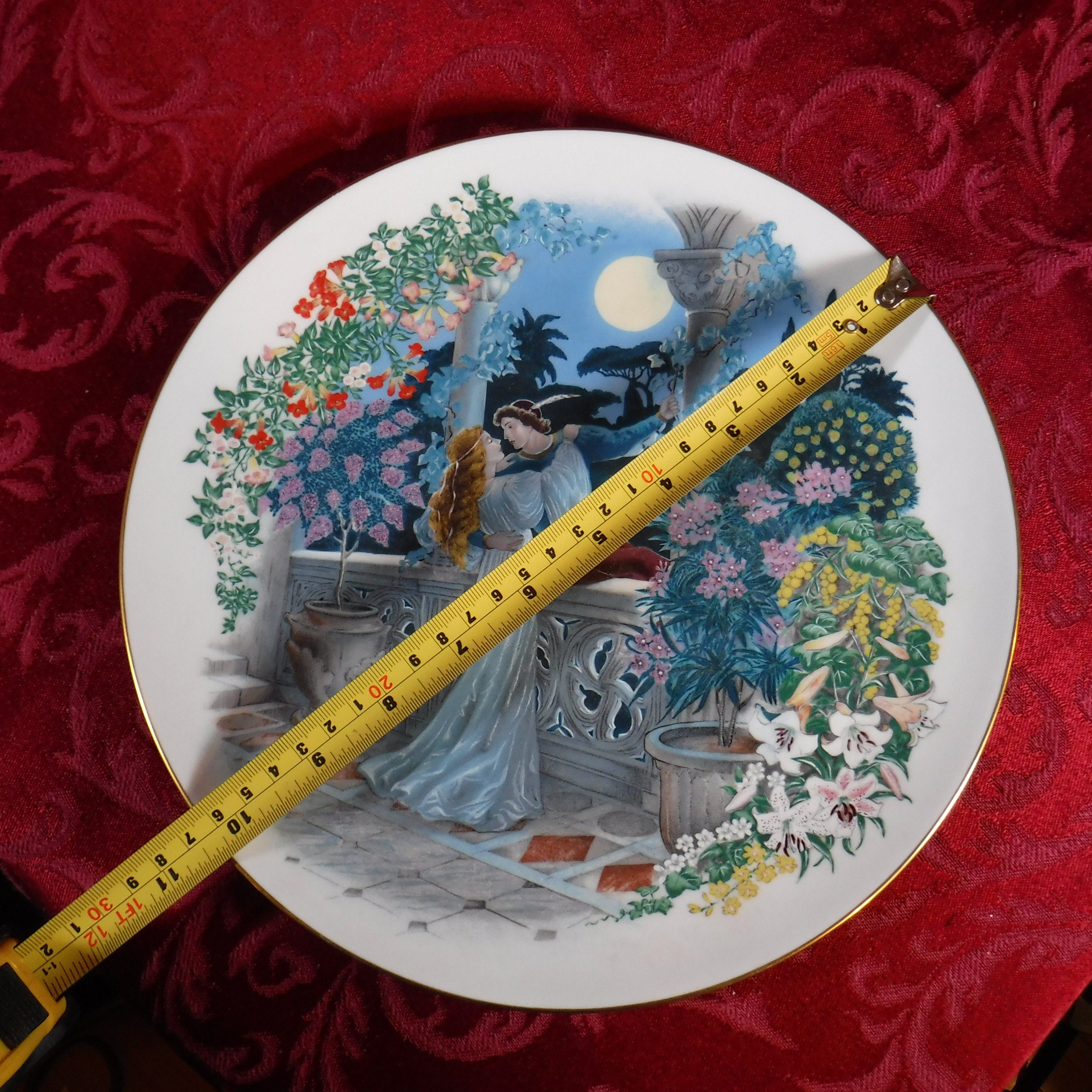 Romeo & Juliet Lenox Limited Edition 10” Gold-rimmed Collectors Plate ...