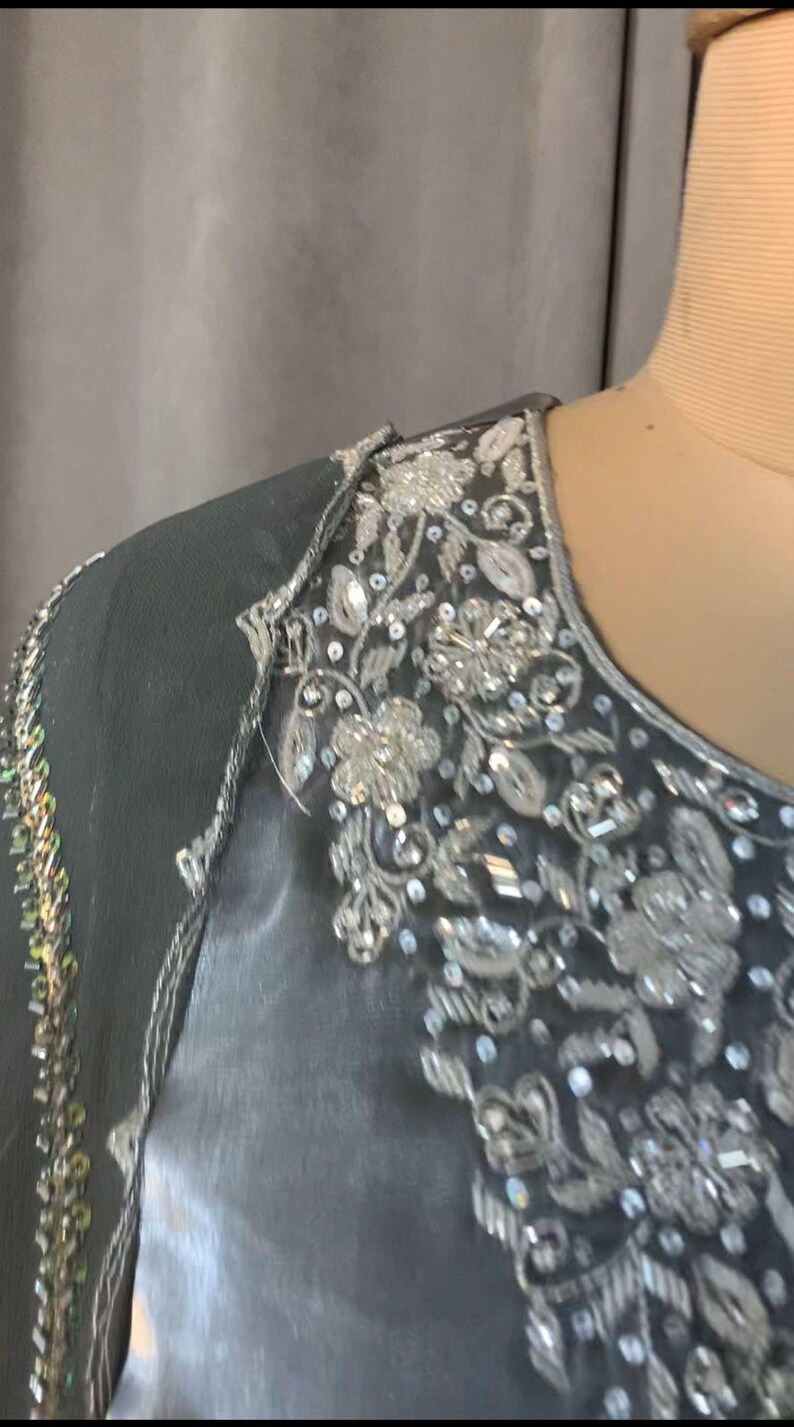 Grey Pakistani Suit, Shalwar Kameez With Dupatta, Indian Wedding Outfit ...