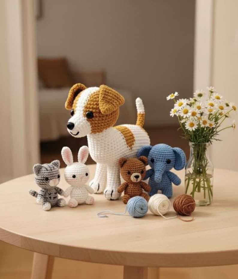 Jack Russell Terrier Crochet Pattern: Amigurumi Dog Toy (PDF Pattern ...