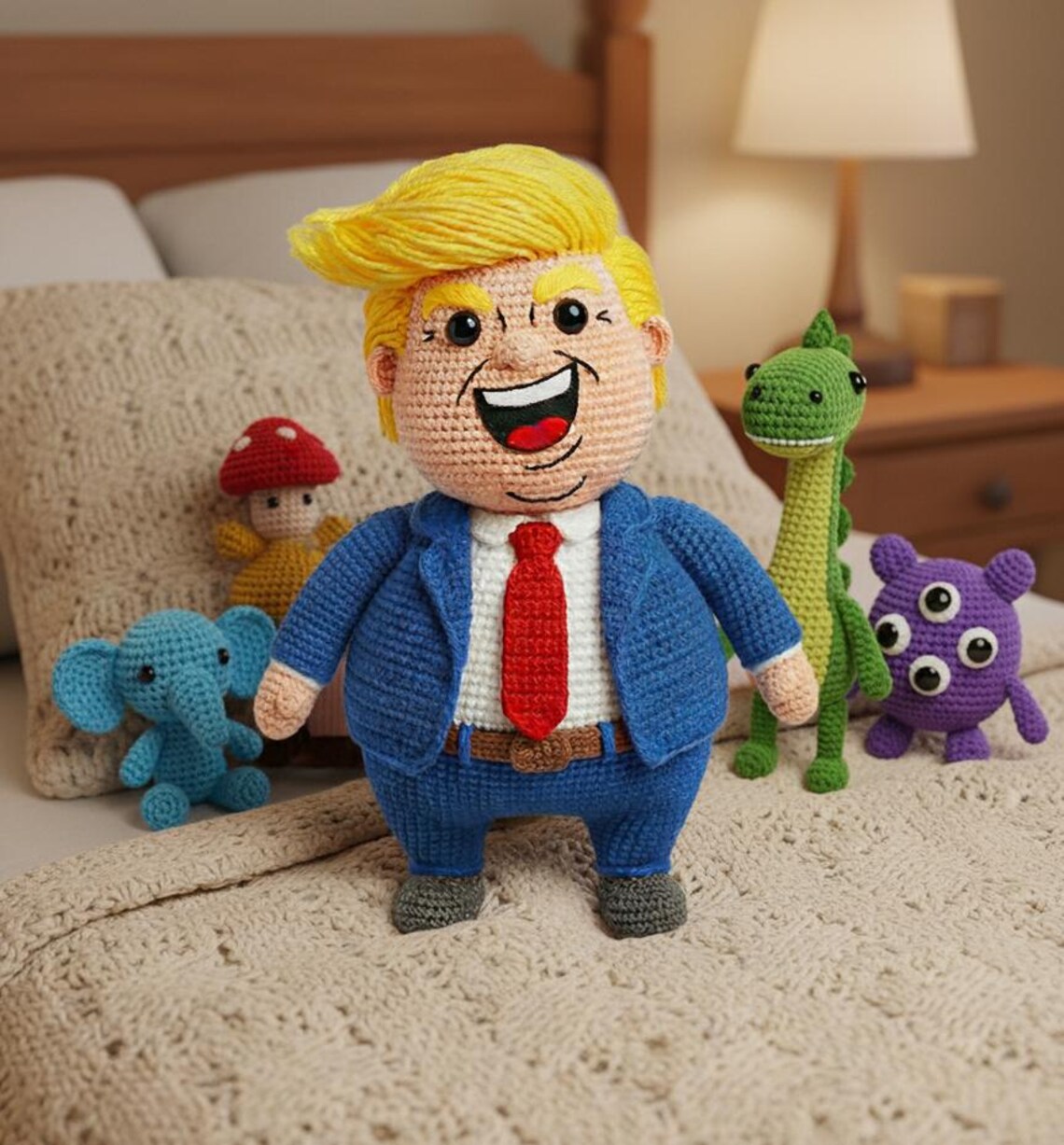 Funny Trump Amigurumi Crochet Pattern, Crochet Trump Plushie Toy -easy ...