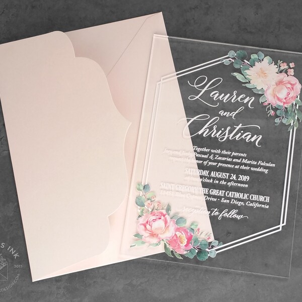 Clear Invitations - Etsy