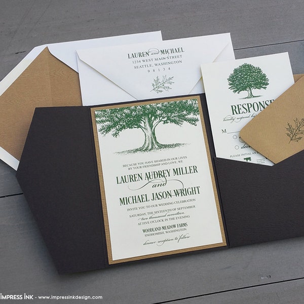 Tree Wedding Invitation - Etsy