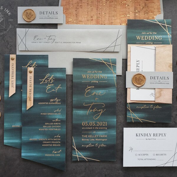 Masculine Invitation - Etsy