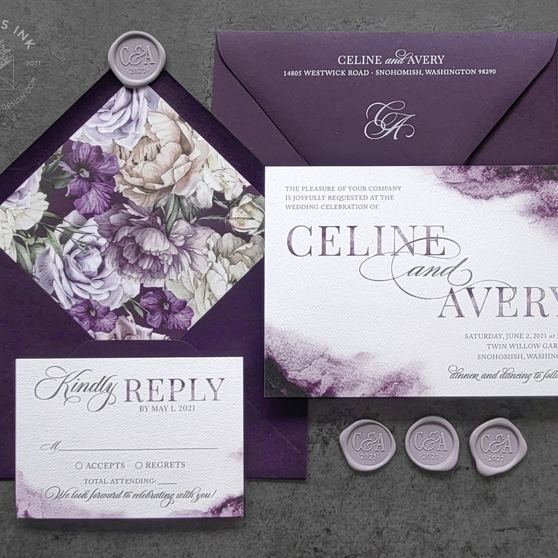 Dark Wedding Invitations - Etsy