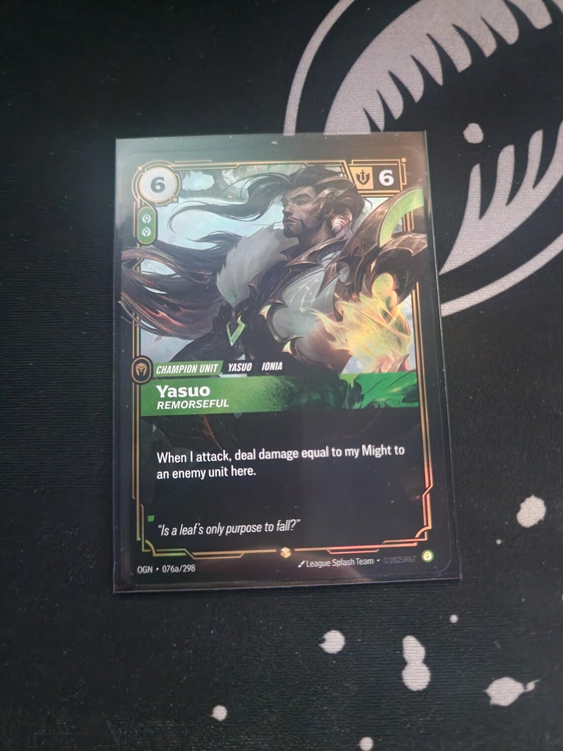 Yasuo - Remorseful 076a/298 | Riftbound TCG English - Etsy