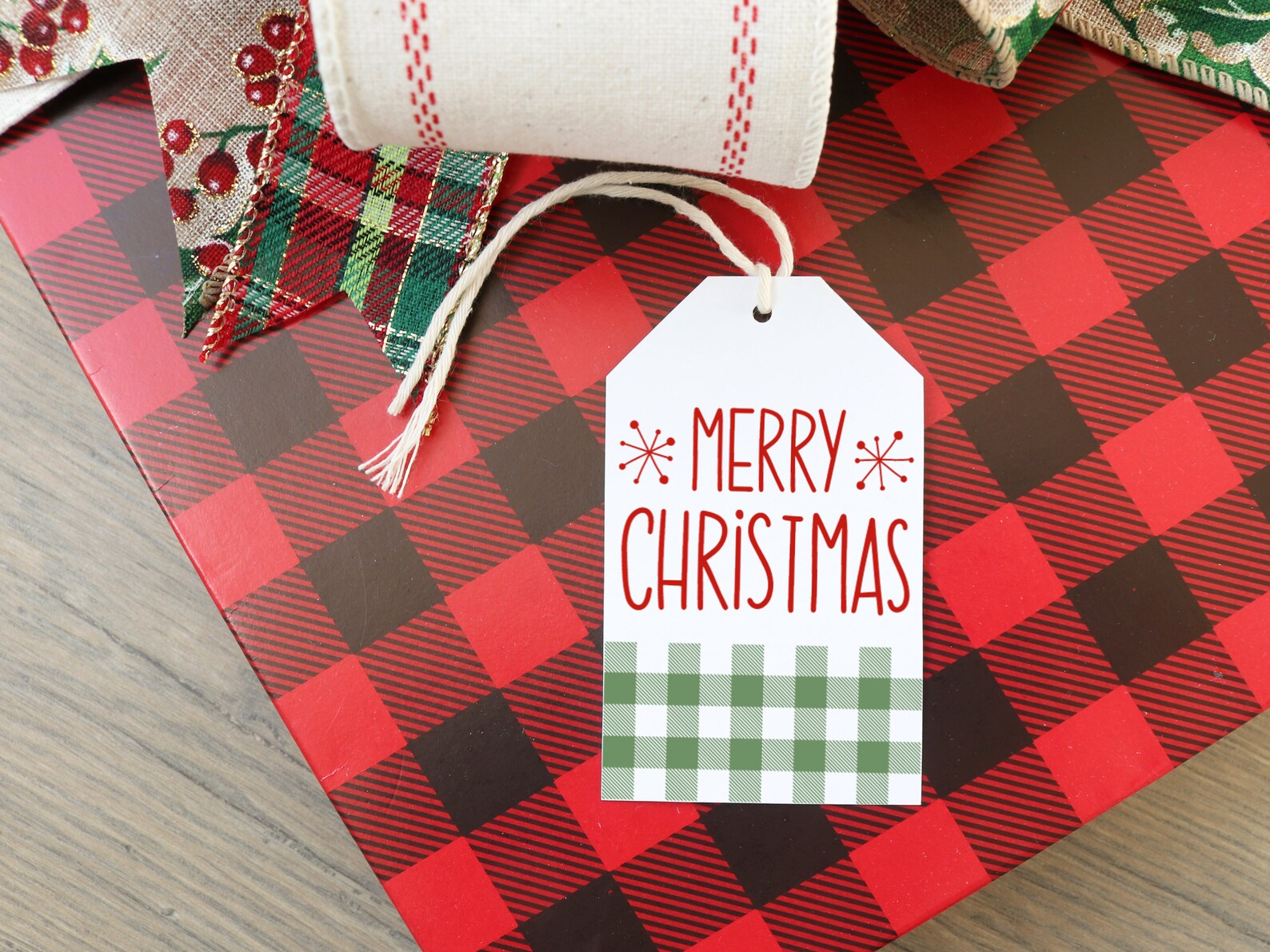 Christmas Gift Tags & Treat Tags | Traditional Country Christmas ...