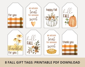 Halloween Gift Tags & Treat Tags | Printable PDF Download - Etsy