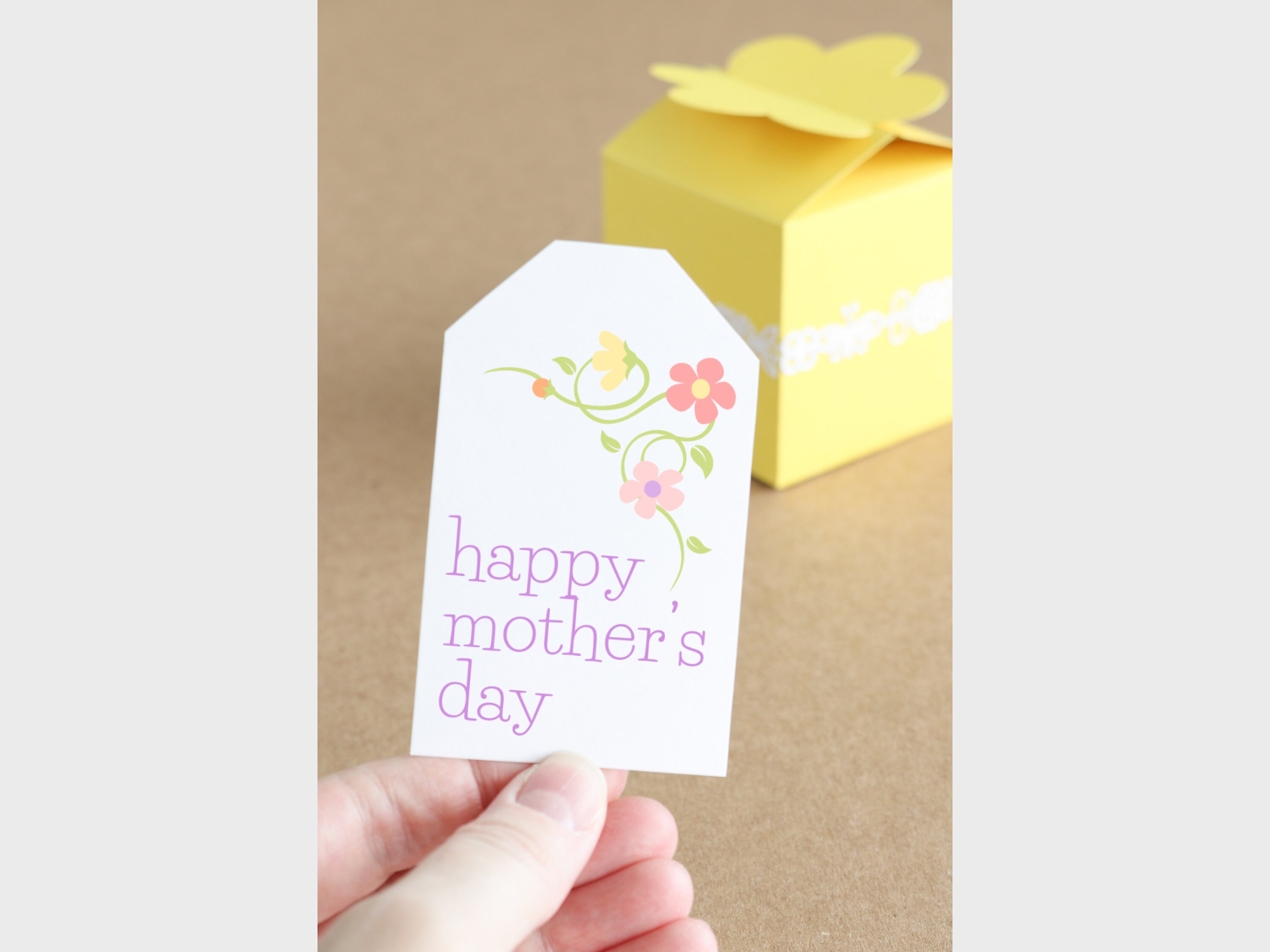 Mother's Day Gift Tags | Floral Pastel | Happy Mother's Day | Printable ...