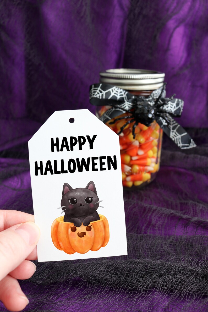 Halloween Gift Tags & Treat Tags | Printable PDF Download - Etsy