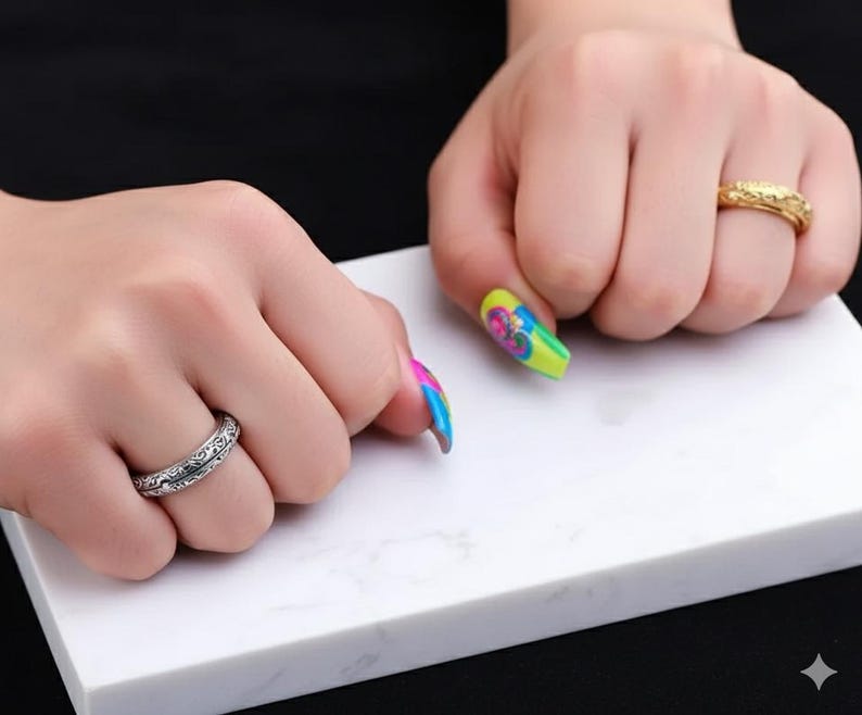 Foldable Astronomical Sphere Ring, Celestial Star Fidget Ring, Anti ...