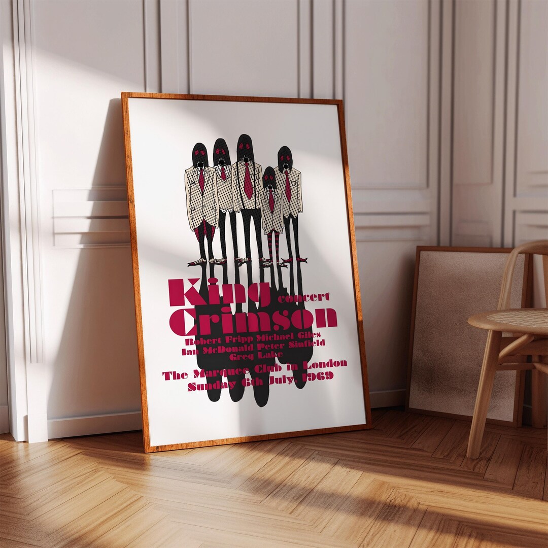 King Crimson Poster | Concert Poster | Album Poster Print | Album Cover ...