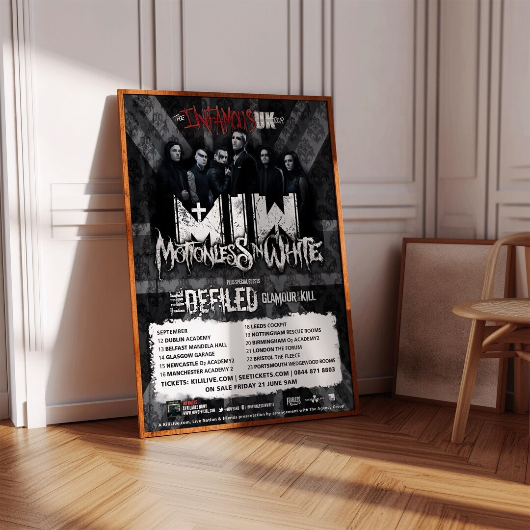 Motionless in White Poster | Concert Poster | Album Poster Print ...