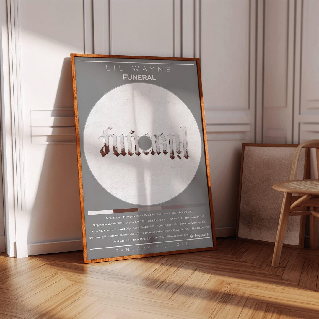 Lil Wayne Poster | Funeral Poster | Album Poster Print | Album Cover ...