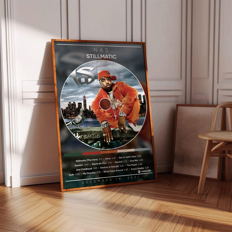 Nas Poster | Stillmatic Poster | Album Poster Print | Album Cover ...