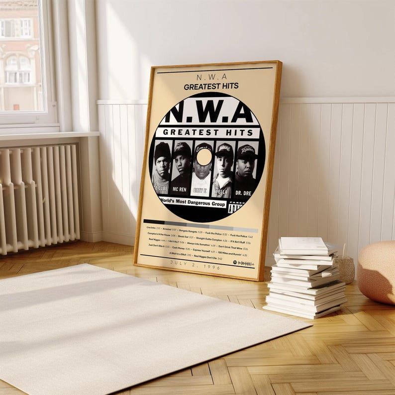 NWA Poster | Greatest Hits Poster | Album Poster Print | Album Cover ...