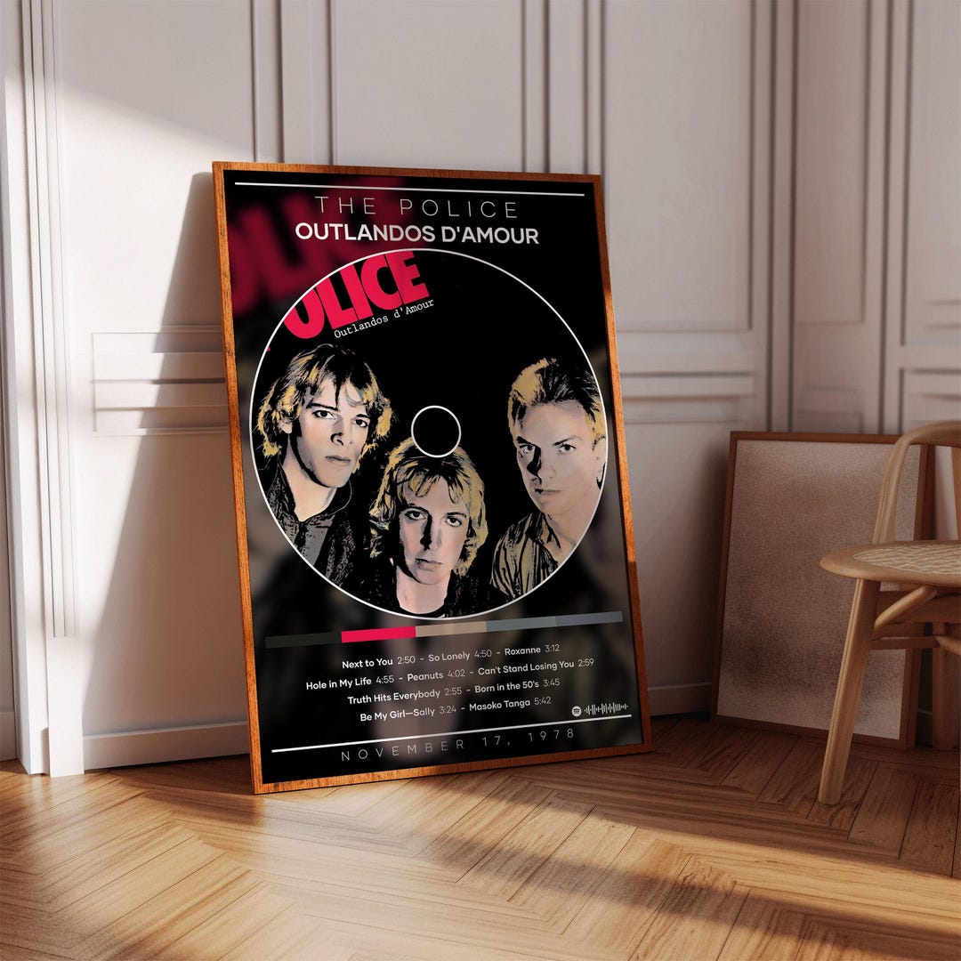 The Police Poster | Outlandos D'amour Poster | Album Poster Print ...