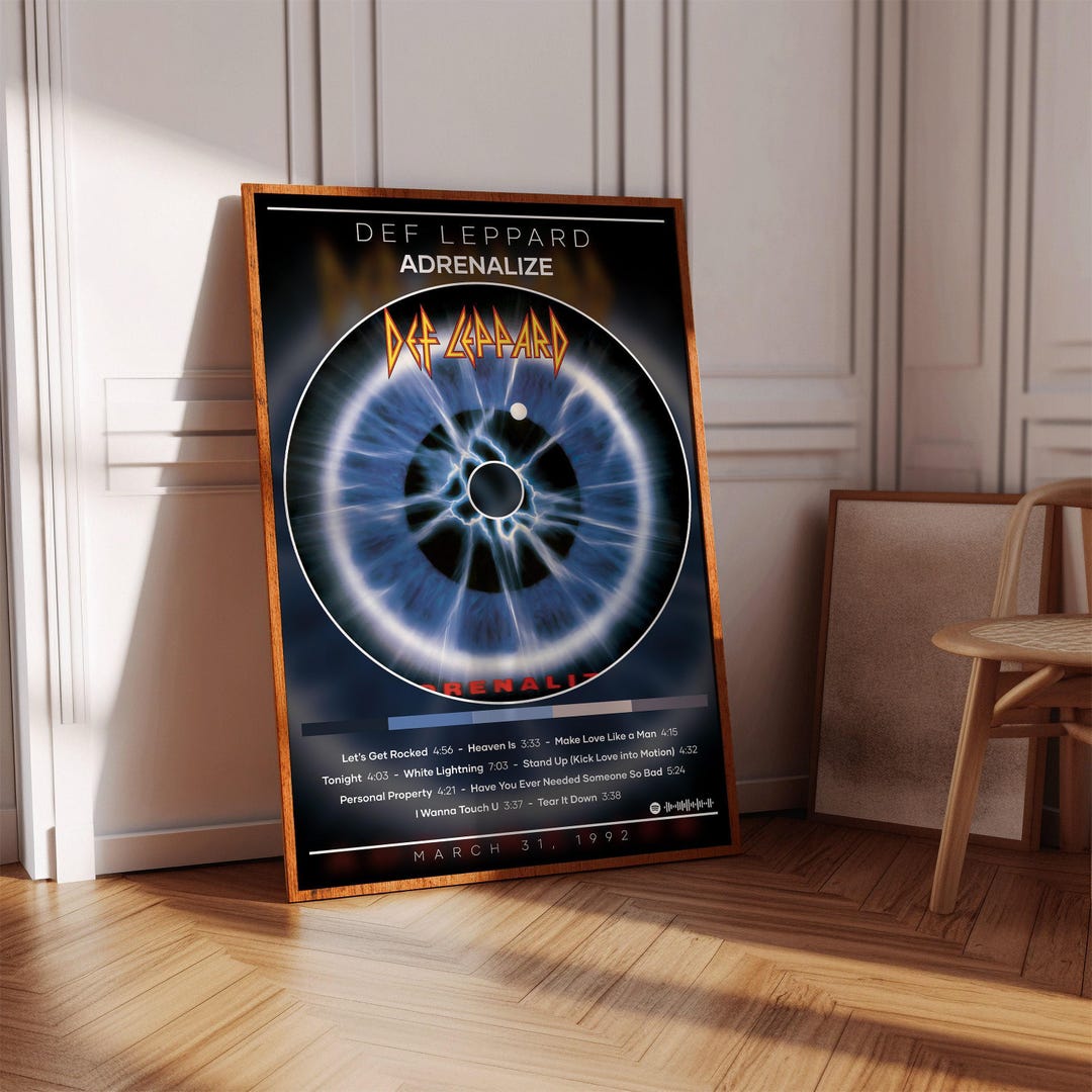 Def Leppard Poster | Adrenalize Poster | Album Poster Print | Album ...