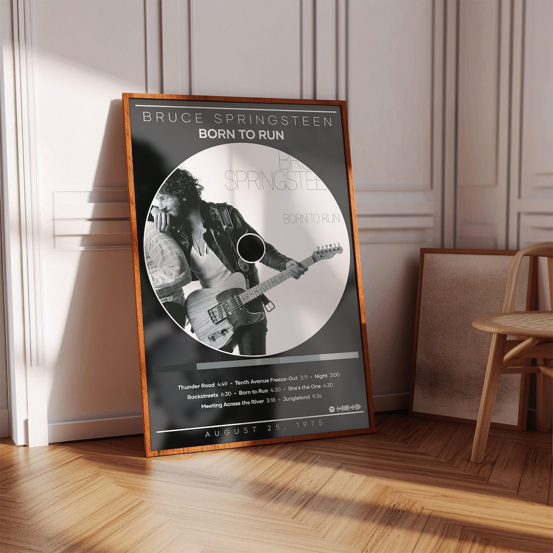 Bruce Springsteen Poster | Born to Run Poster | Album Poster Print ...