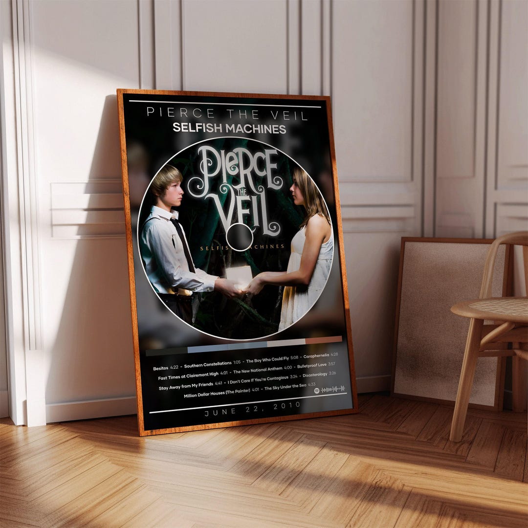 Pierce the Veil Poster | Selfish Machines Poster | Album Poster Print ...