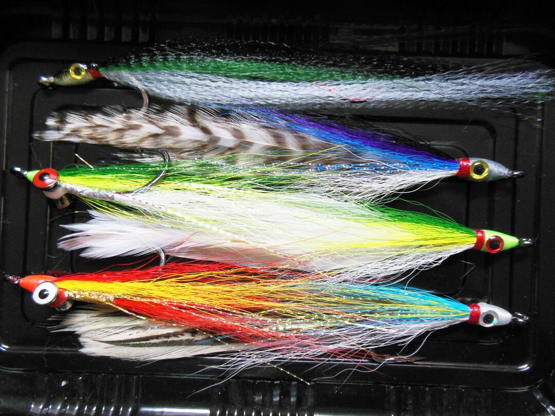 Fly Fishing Striper Pack, Selection of Clousers Deceivers and Sand Eel ...
