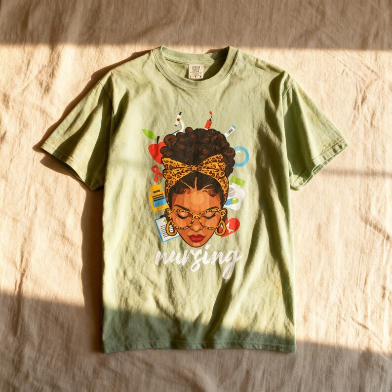Melanin Nurse T-shirt, African American RN Graphic Tee, Healthcare ...