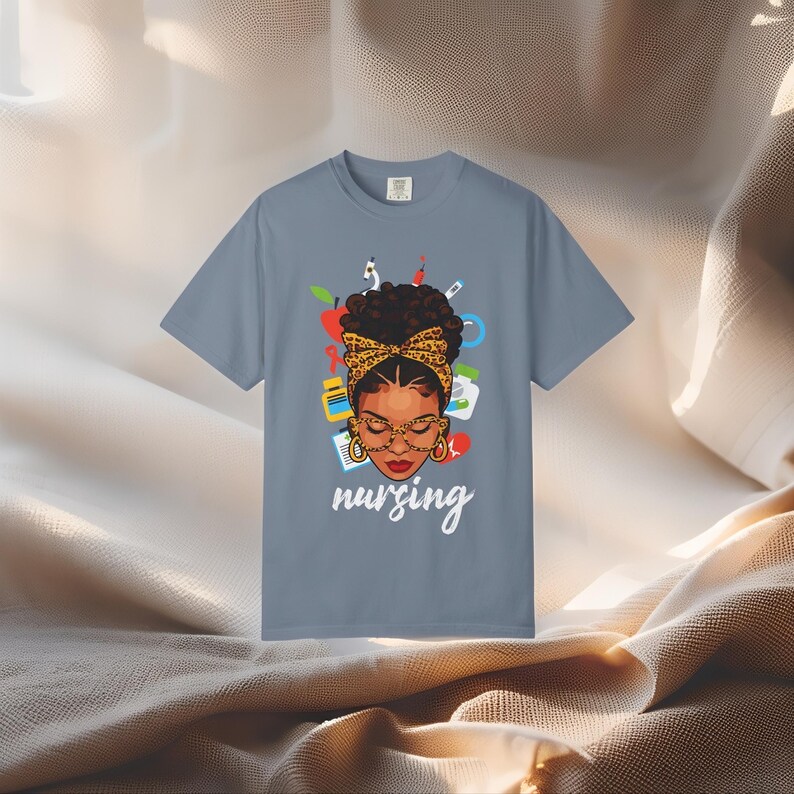 Melanin Nurse T-shirt, African American RN Graphic Tee, Healthcare ...