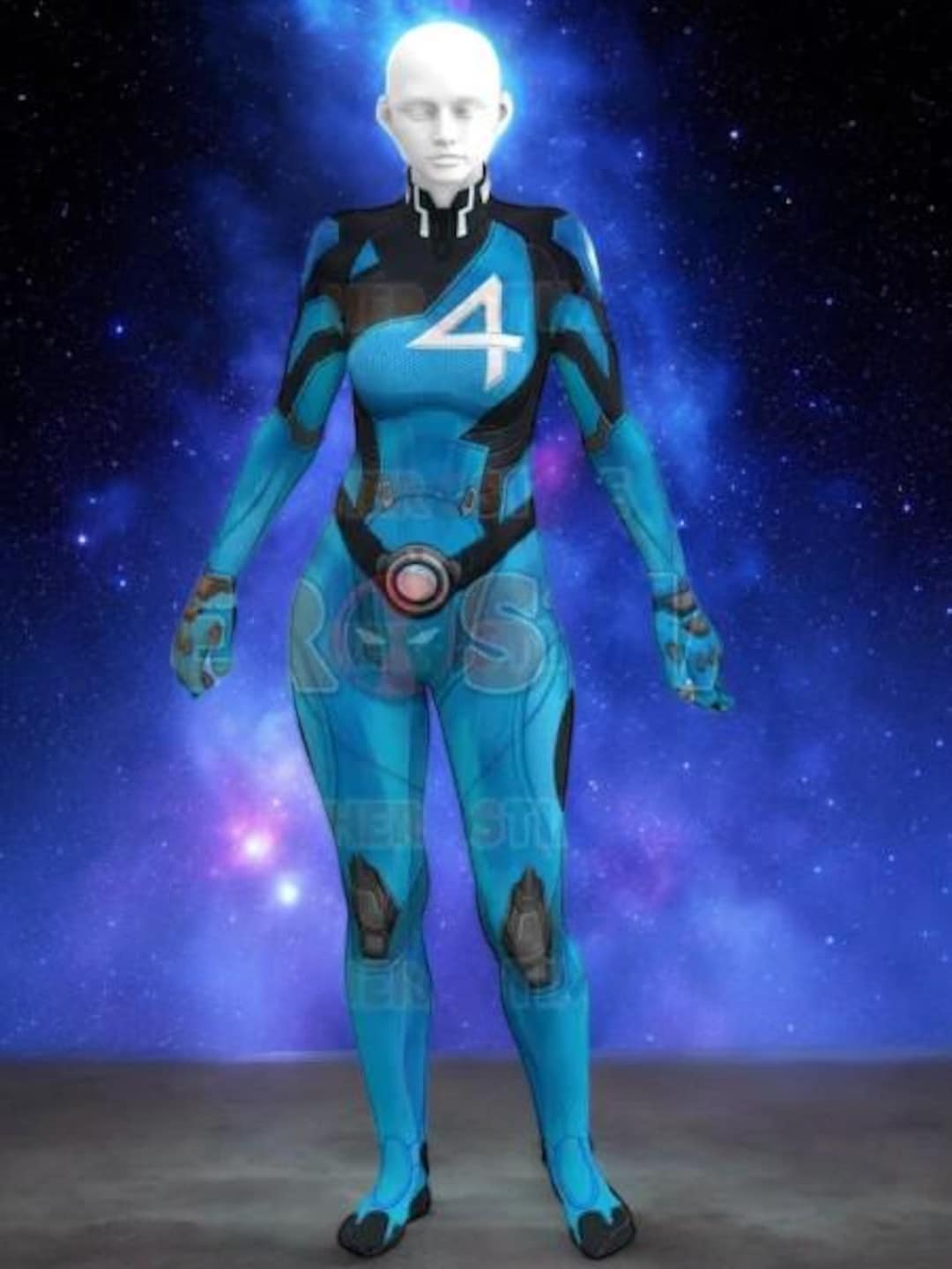 Invisible Woman Suit Cosplay Costume Rivals Fantastic Four Zentai ...