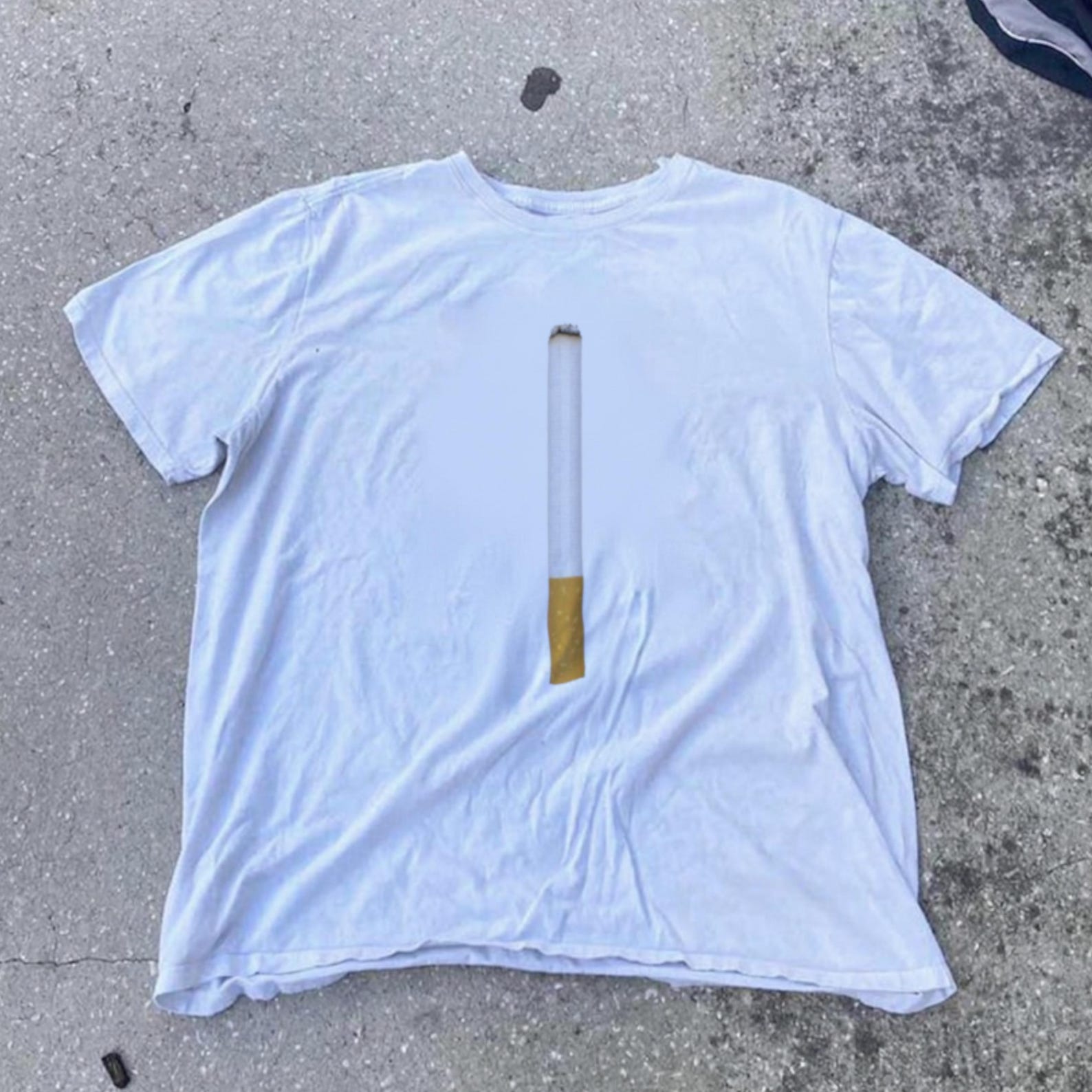 Unisex Cigarette Tee, Cursed Tshirt, Ironic Clothes, Shirts Thats Go ...