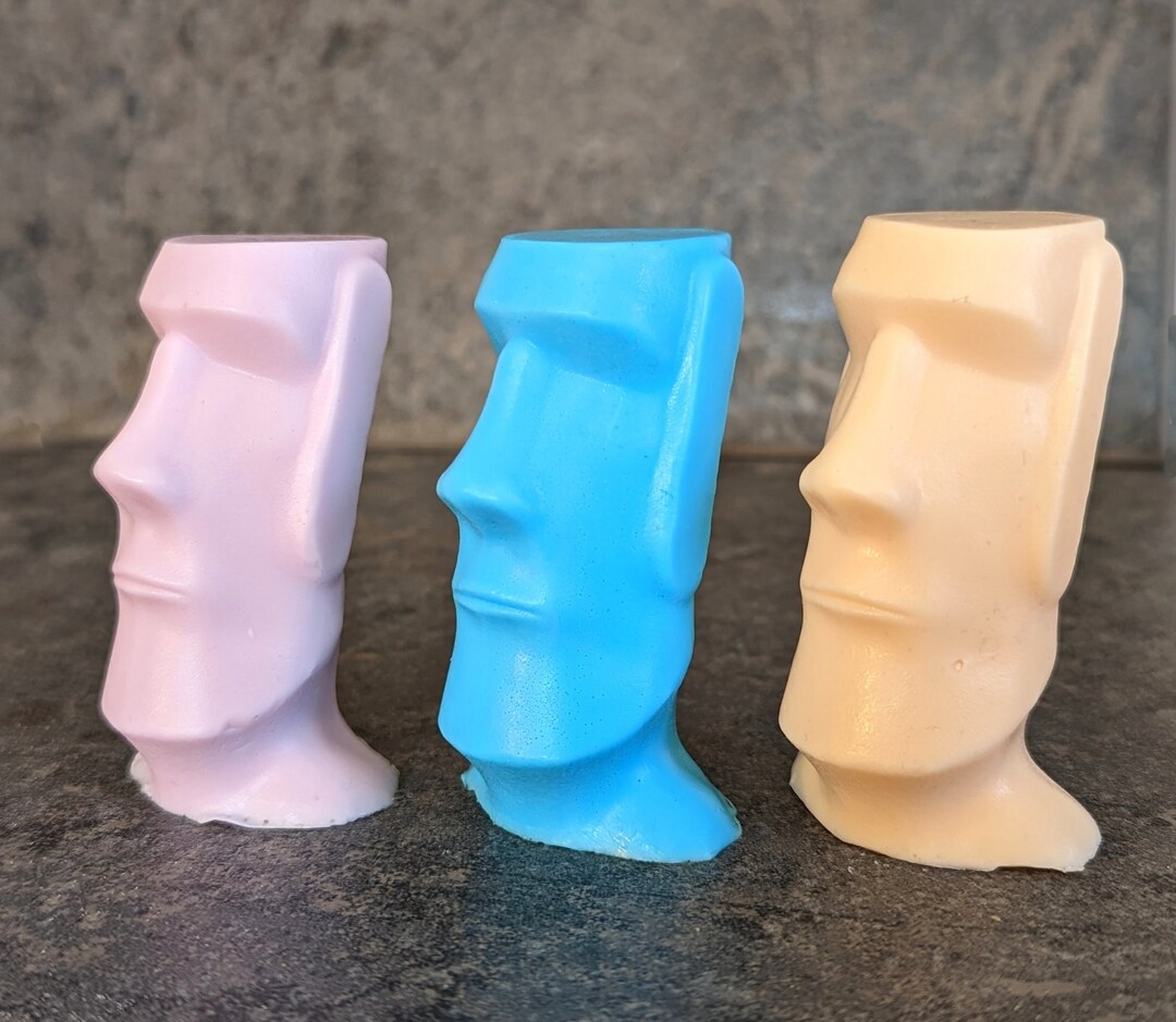 Easter Island Moai Statue Handmade Soap - Pina Colada Scented Hawaiian ...