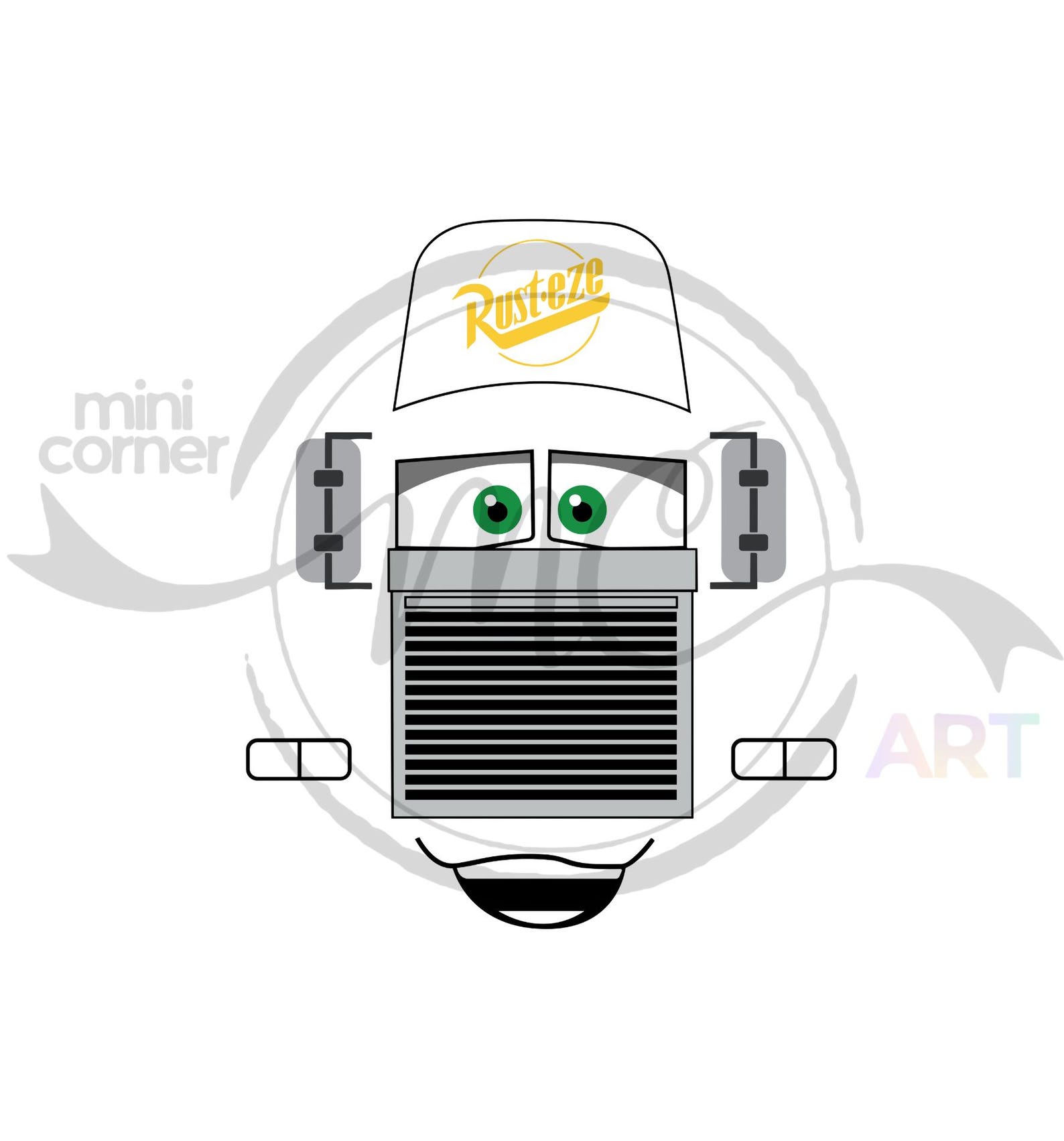 Mack Cars Face SVG Png Dxf Eps Clipart Logo, Cars Mack Truck SVG ...