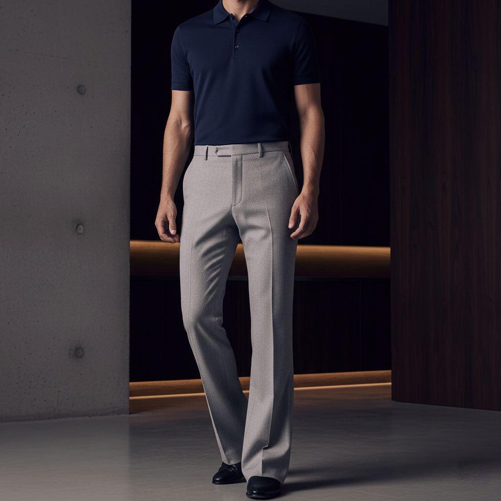 Men’s Formal Pants Handmade Tailored Trousers Bell Bottom Custom Fit ...