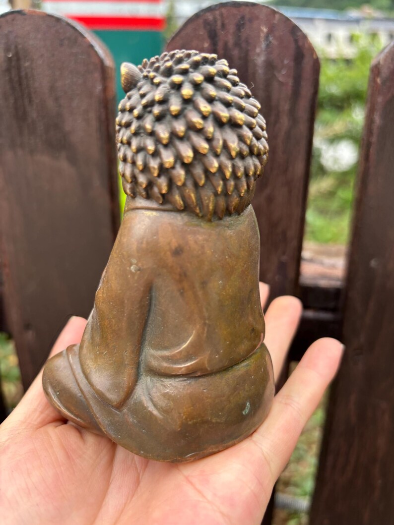 Brass Meditating Hedgehog Buddha Seated Statue Desk Zen Decor - Etsy