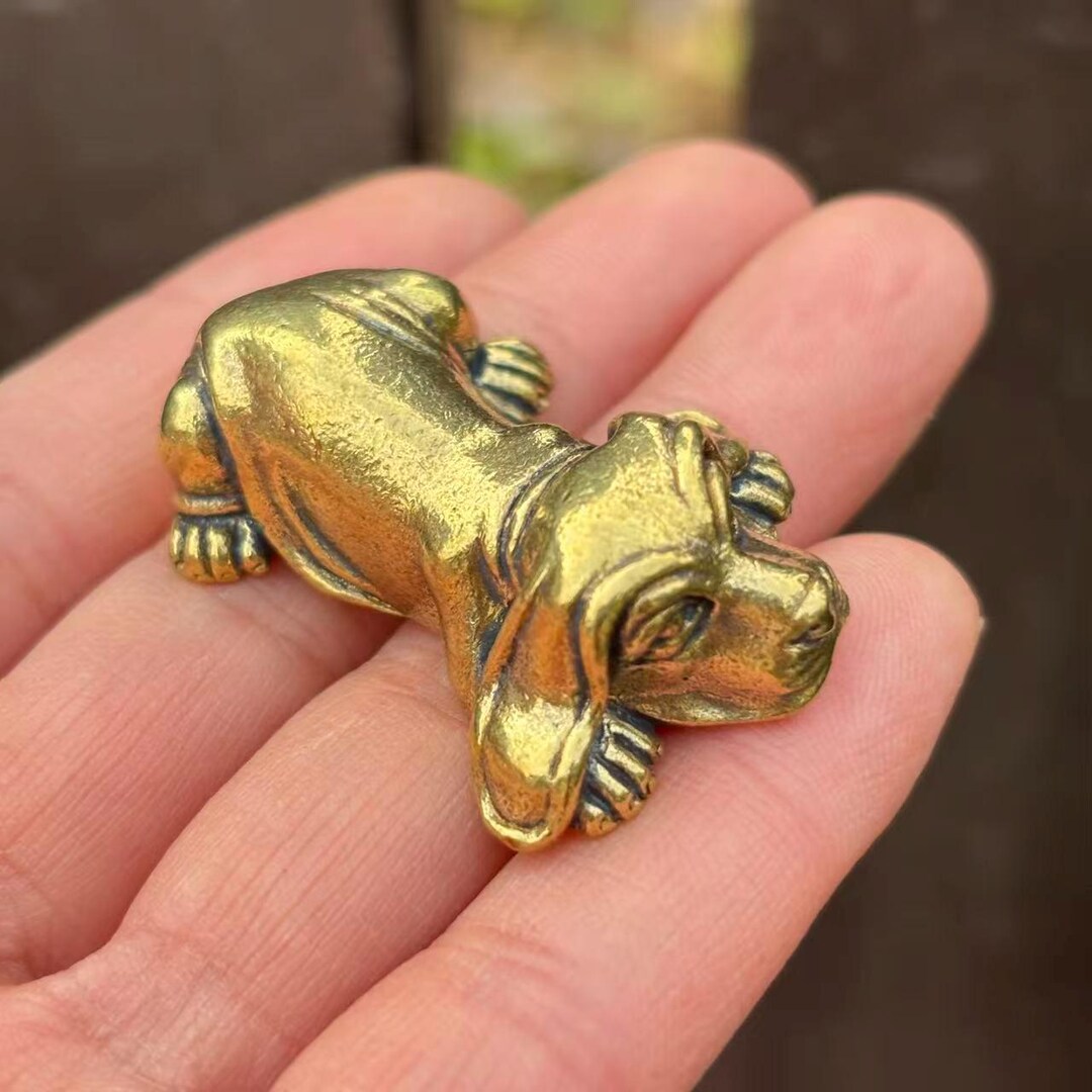 Vintage Brass Dachshund Figurine Desktop Home Decor Paperweight - Etsy