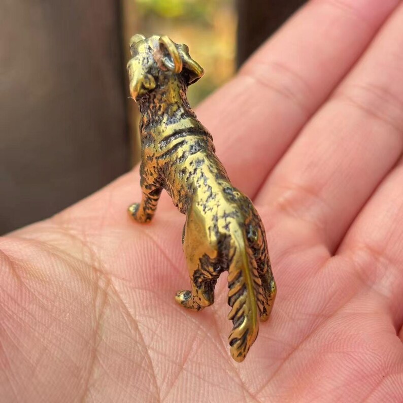 Brass Dog Pendant Feng Shui Home Protection Lucky Charm DYS038 - Etsy