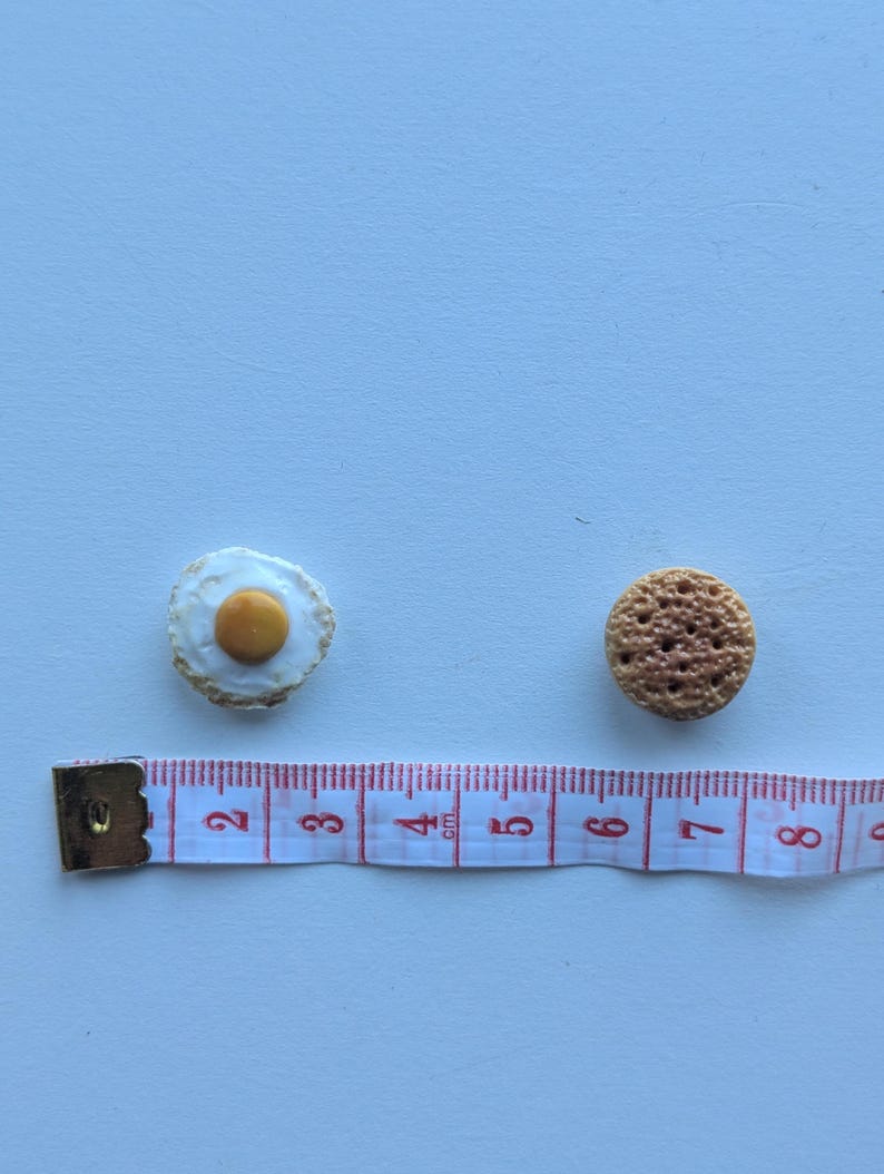 Handcrafted Polymer Clay Crumpet and Fried Egg Magnets - Etsy UK