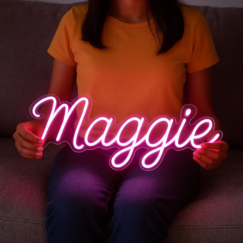 Custom Neon Sign | Neon Sign | Wedding Neon Sign | Name Neon Sign ...