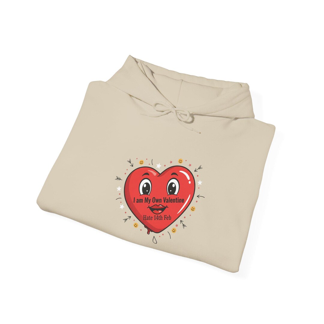 Snarky Red Heart Hoodie Anti Valentine - Etsy