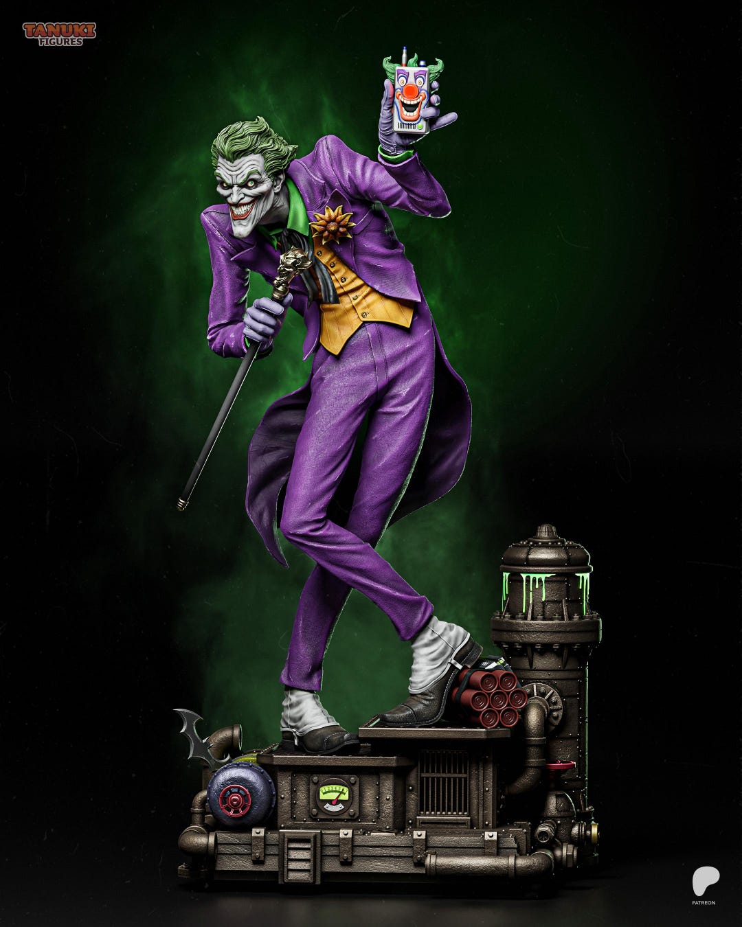 Joker Full Size Statue | DC Villain Collectible Figure | Hand Painted ...