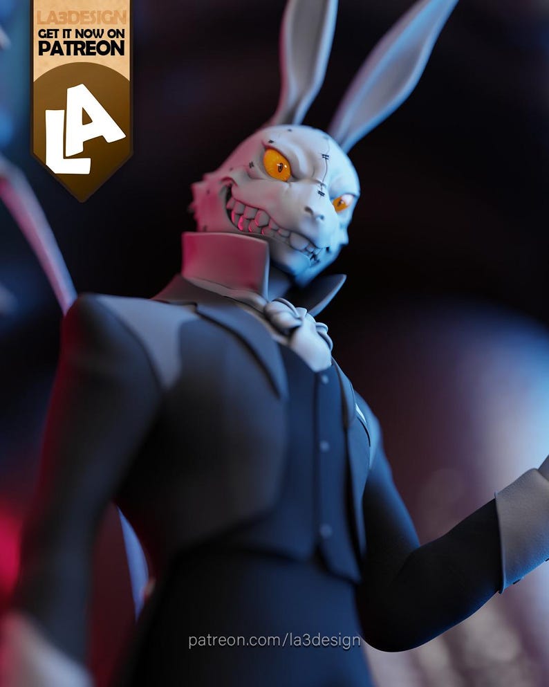 Devil May Cry Rabbit Figurine - Hand-painted Resin 3D Print Statue ...