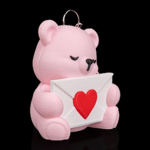 Personalized Teddy Bear Keychain – Valentine’s Gift – Custom Name ...