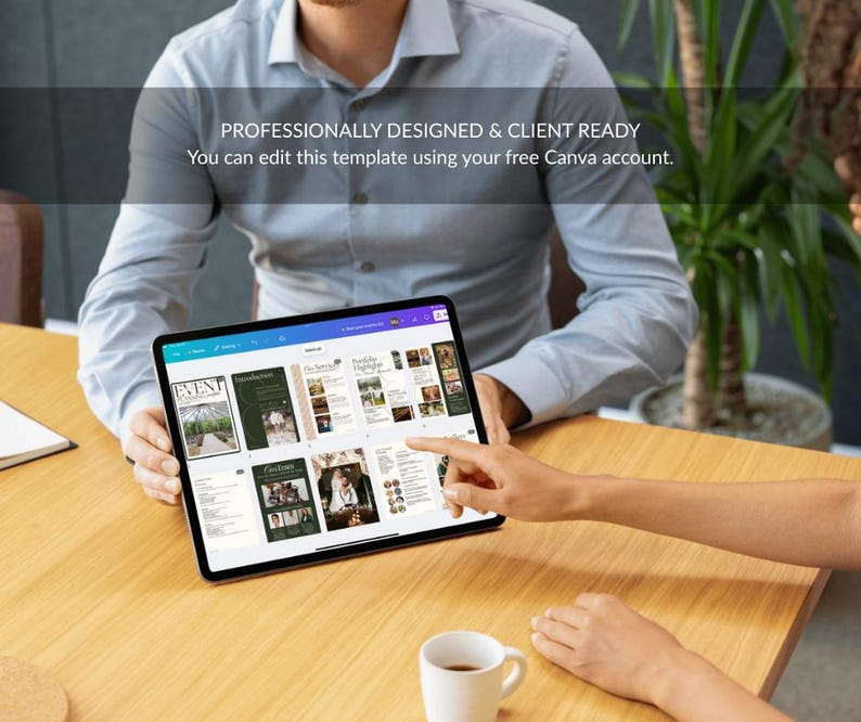 Canva Event Planner Portfolio Template – Editable Event Planning ...