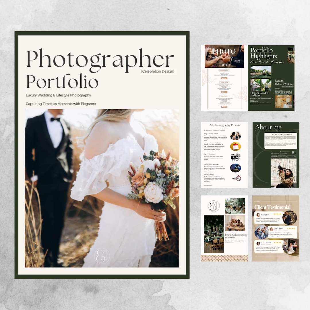 Modèle de portfolio de photographe Canva : portfolio de photographe ...