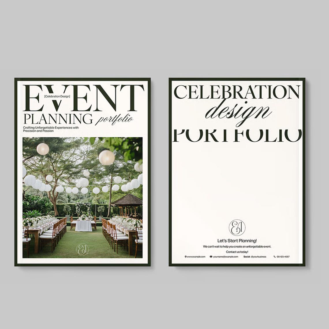 Canva Event Planner Portfolio Template – Editable Event Planning ...
