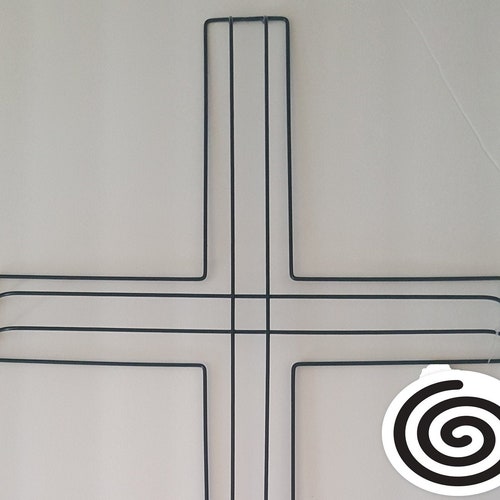 24 Cross Metal Wreath Form DIY Deco Mesh Burlap Frame - Etsy