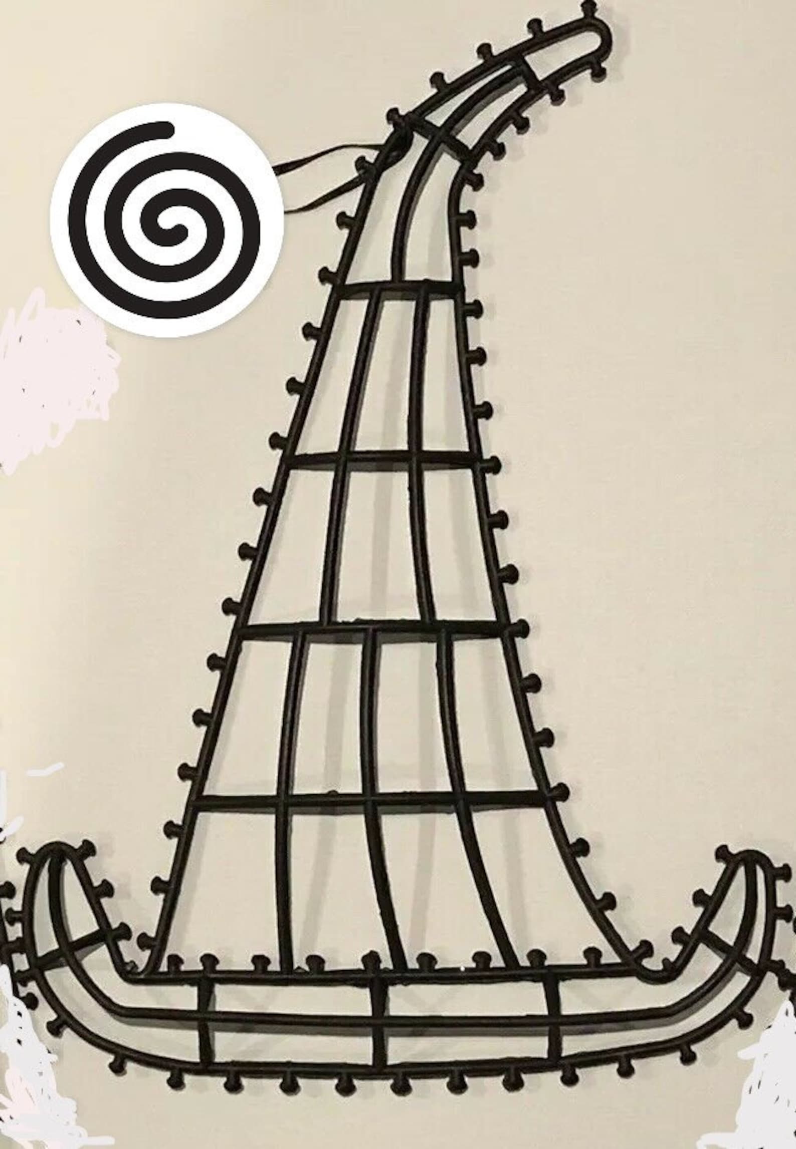 16” Wreath Form for Witch Santa Scarecrow Elf Hat DIY Deco Mesh Burlap ...