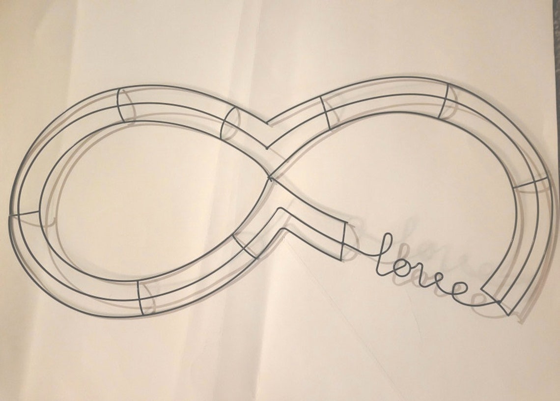 27” Infinity Metal Wreath Form DIY Deco Mesh Burlap Frame - Etsy