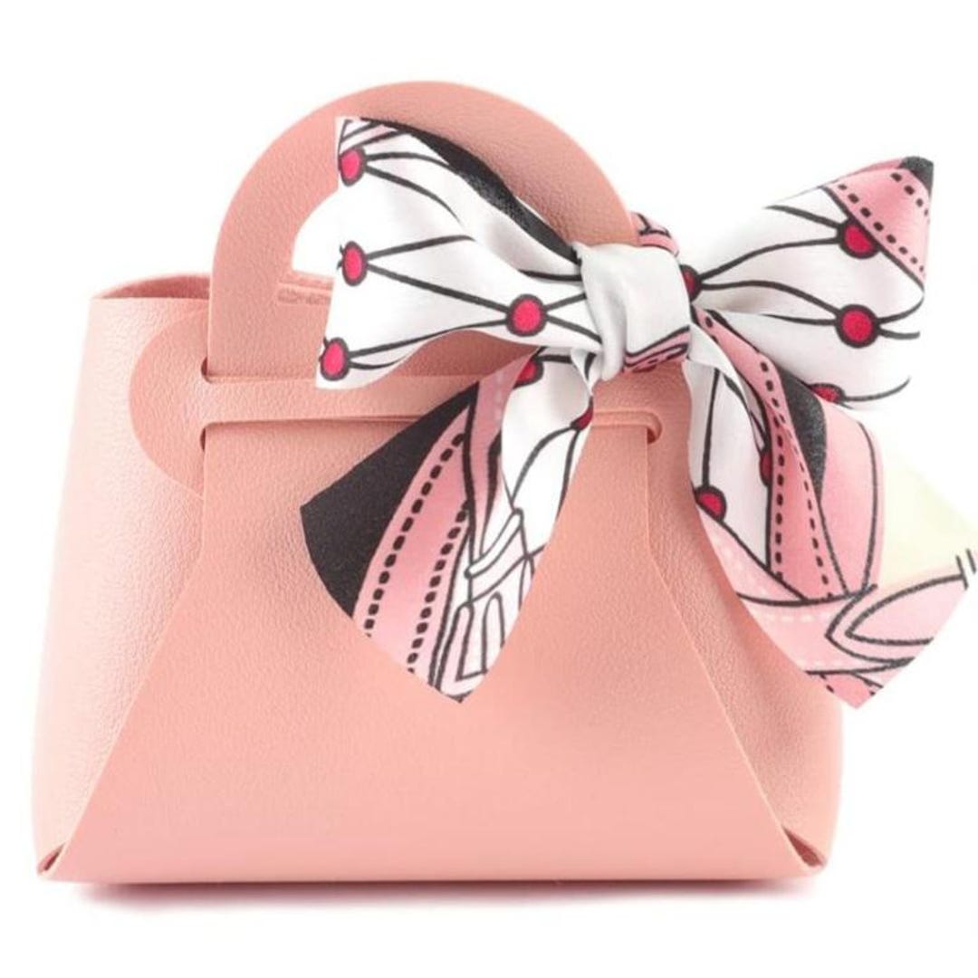 Mini Leather Purse Party Favor Boxes- Faux Leather Pink - Etsy